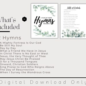 A Year of Hymn Study, Charlotte Mason Hymn Study, Volume 2, Hymnody ...