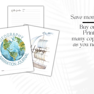 Narration Journal Notebook, Charlotte Mason Printable Homeschool ...