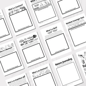 Nature Journal Unit Study for Kids, Charlotte Mason Science Printable ...