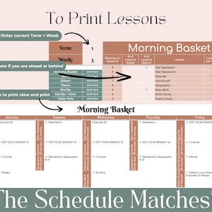 Editable Homeschool Schedule Spreadsheet, Customizable Homeschool ...