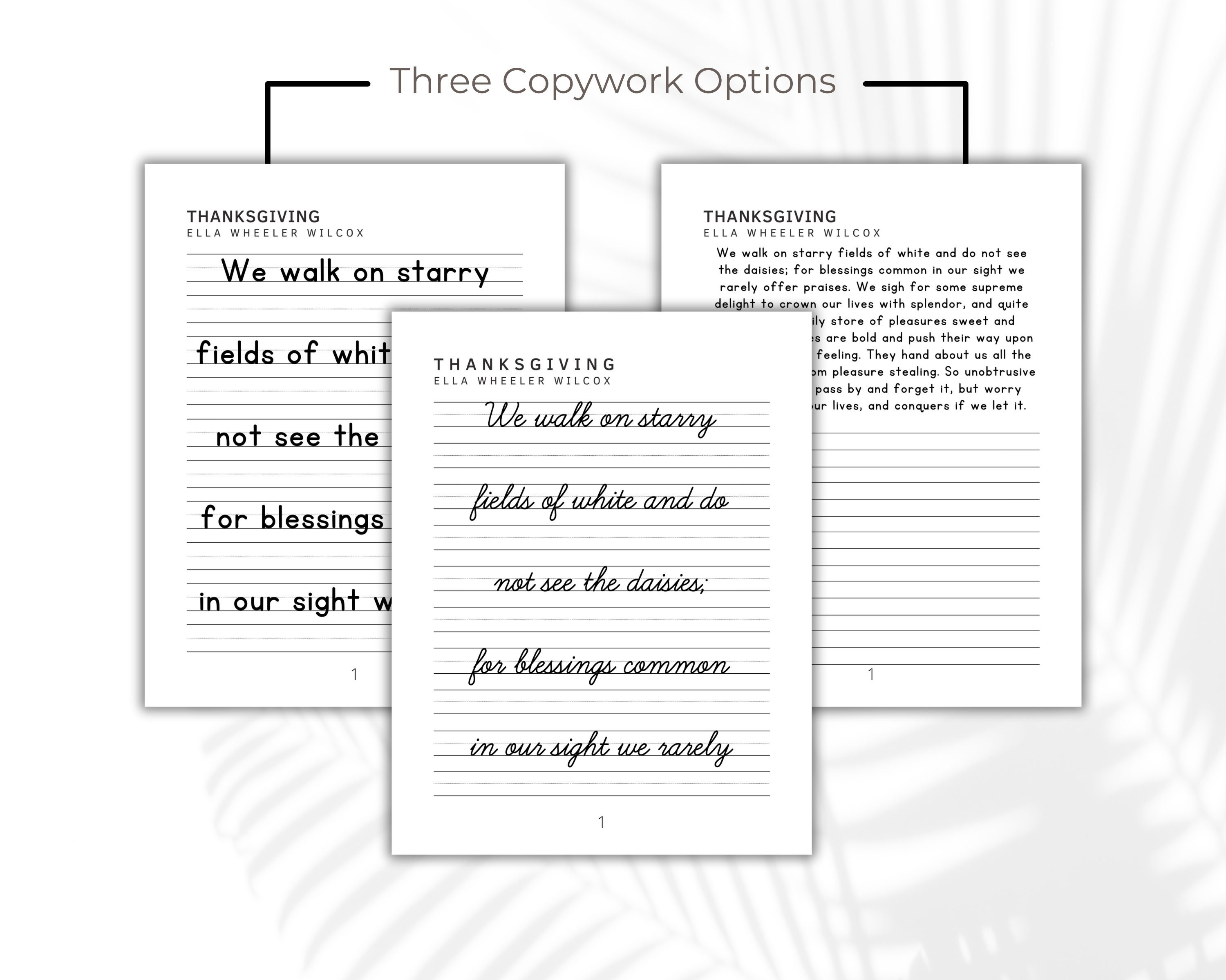 Charlotte Mason Thanksgiving Morning Time, Homeschool Morning Menu ...