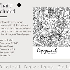 Bible Cursive Copywork Bundle, Homeschool Handwriting Practice Sheets ...