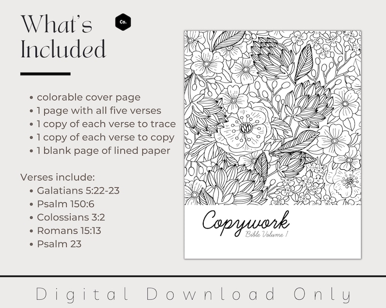 Bible Cursive Copywork Bundle, Homeschool Handwriting Practice Sheets ...