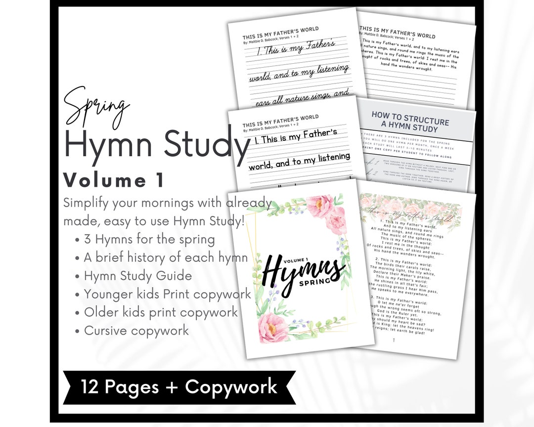 Spring Hymn Study, Charlotte Mason, Volume 1, Hymnody, Morning Menu ...