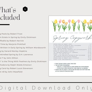 Spring Cursive Copywork and Seasonal Poetry Study, Charlotte Mason ...