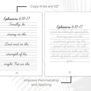 Bible Cursive Copywork Bundle, Homeschool Handwriting Practice Sheets ...