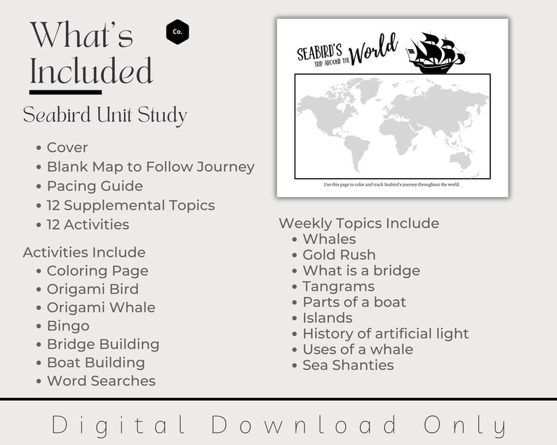 Paddle to the Sea and Seabird Unit Study, Charlotte Mason Geography ...