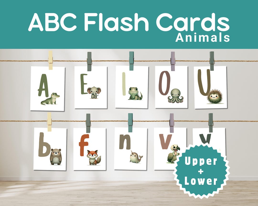 ABC Flash Cards, Learn Abcs, Educational Flashcards, A-Z Cards ...