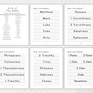Books of the Catholic Bible Print Copywork, Homeschool Handwriting ...