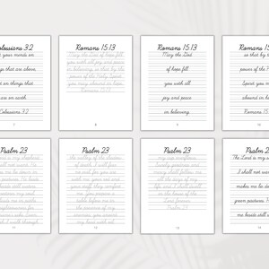 Bible Cursive Copywork, Homeschool Handwriting Practice Worksheets ...