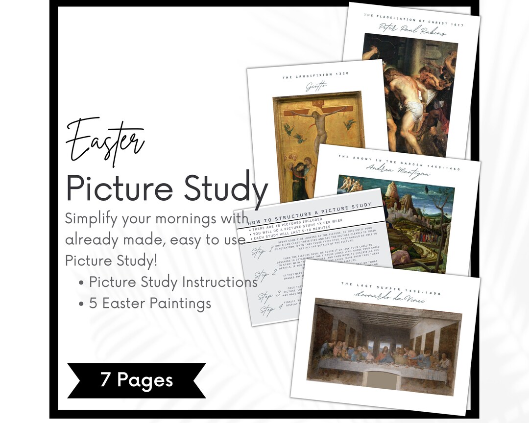 Charlotte Mason Easter Lent Picture Artist Study, Homeschool Morning ...