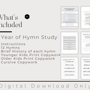 A Year of Hymn Study, Charlotte Mason Hymn Study, Volume 1, Hymnody ...