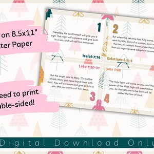 Advent Scripture Bible Devotions for Kids, Advent Story Cards ...