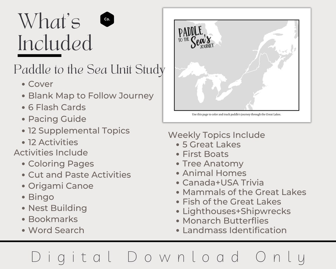Paddle to the Sea and Seabird Unit Study, Charlotte Mason Geography ...