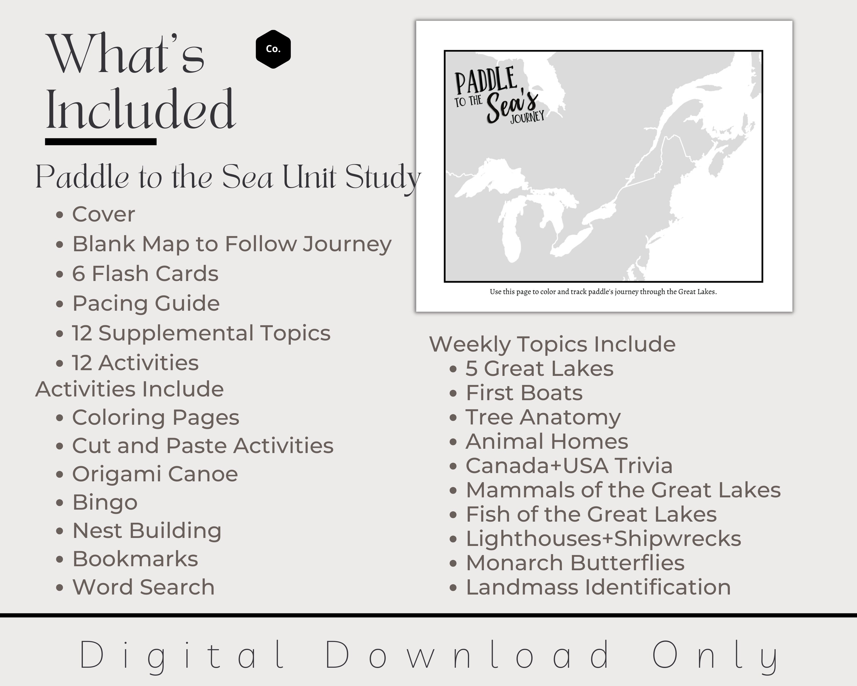 Paddle to the Sea and Seabird Unit Study, Charlotte Mason Geography ...