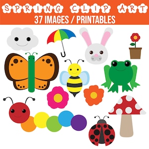 Spring Clip Art - 37 Images / Printables - Classroom / Powerpoint ...