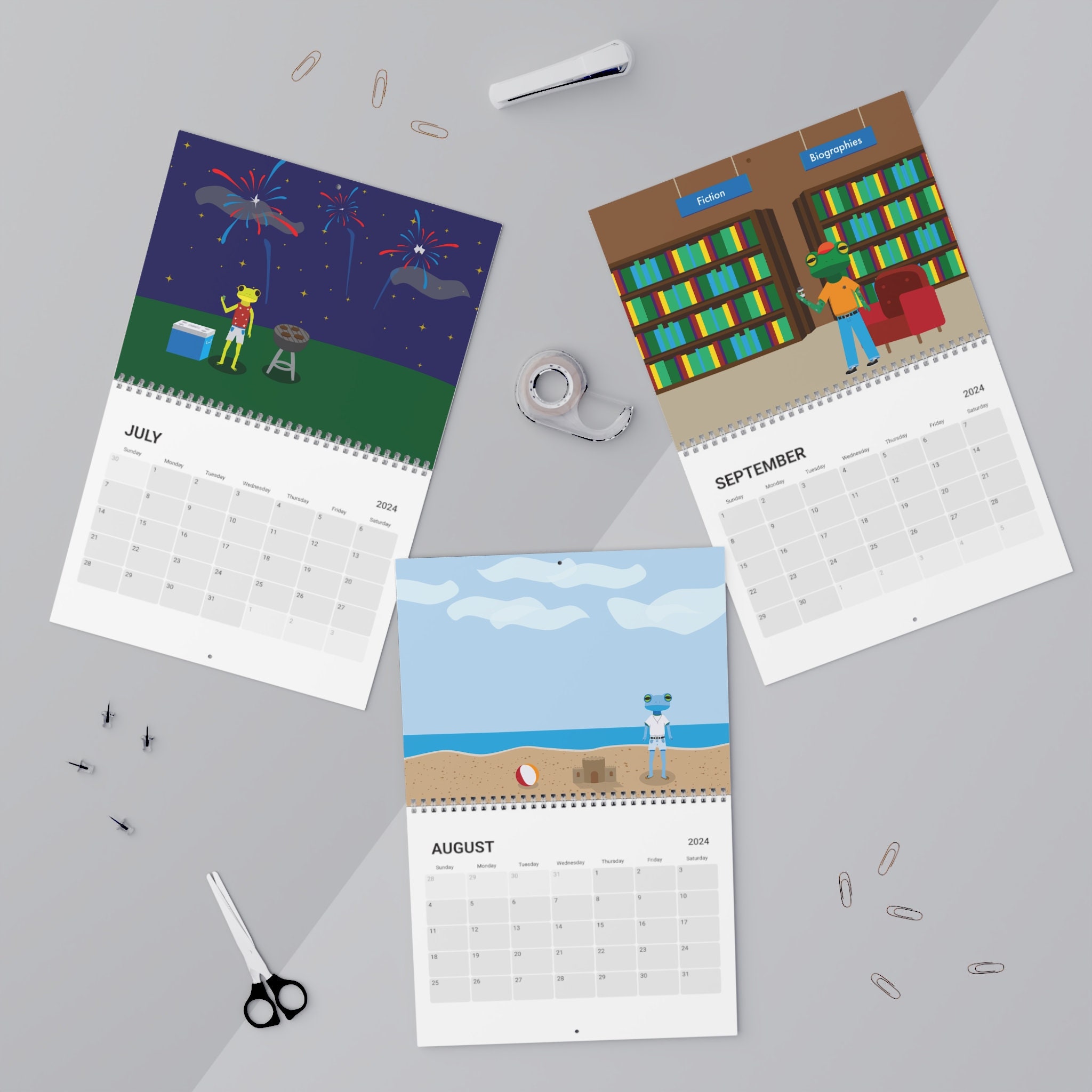 Year of the Frog Wall Calendar (2024) sold by Dissector Spicy | SKU ...