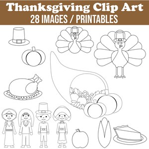 Thanksgiving Clip Art - 31 Images / Printables - Classroom / Powerpoint ...