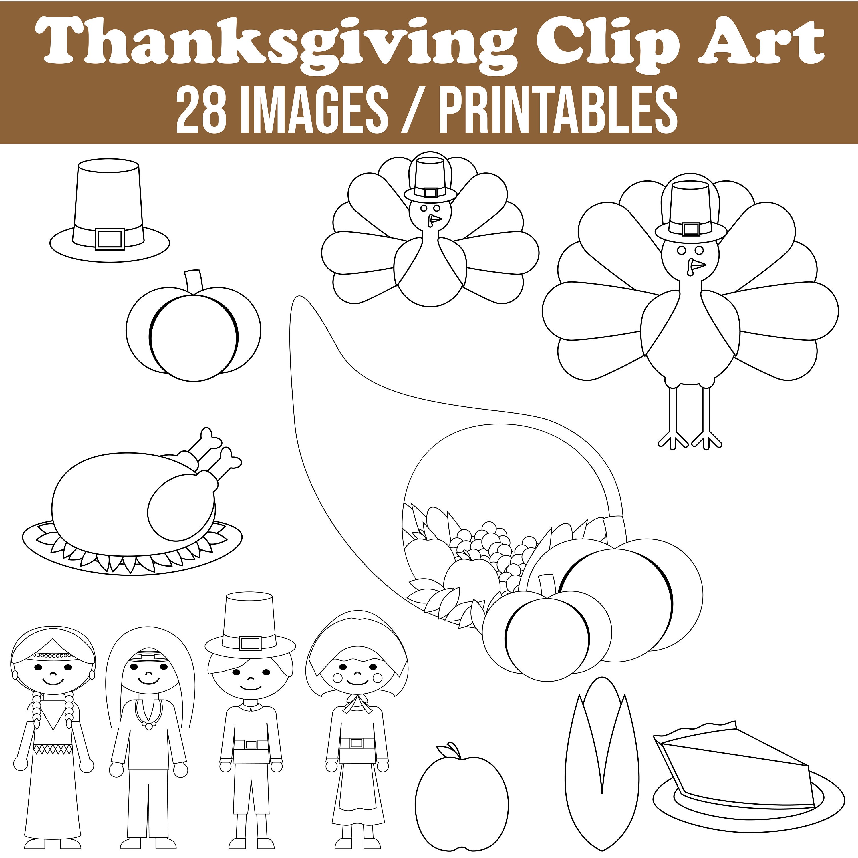 Thanksgiving Clip Art - 31 Images / Printables - Classroom / Powerpoint ...