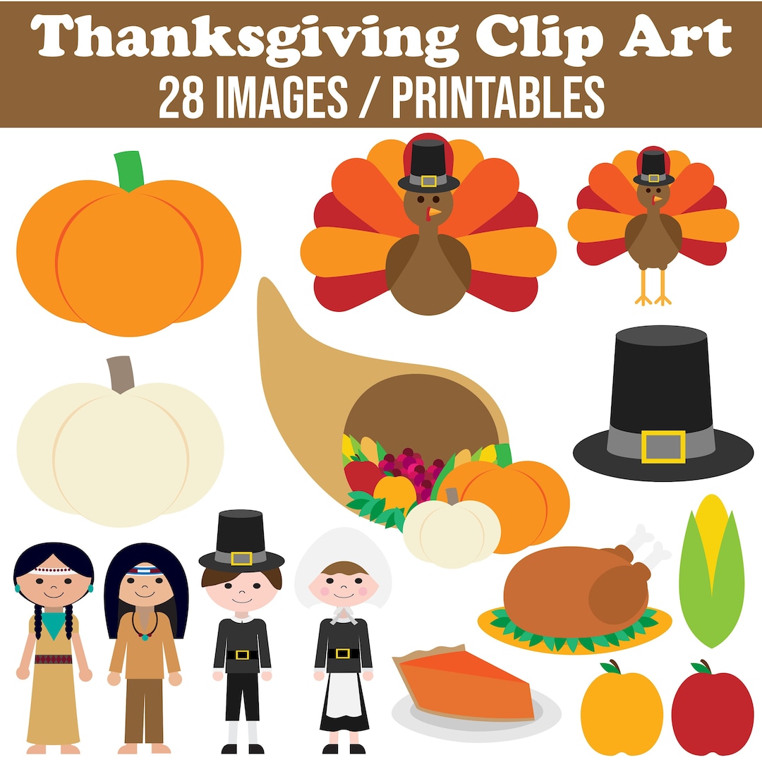 Thanksgiving Clip Art - 31 Images / Printables - Classroom / Powerpoint ...