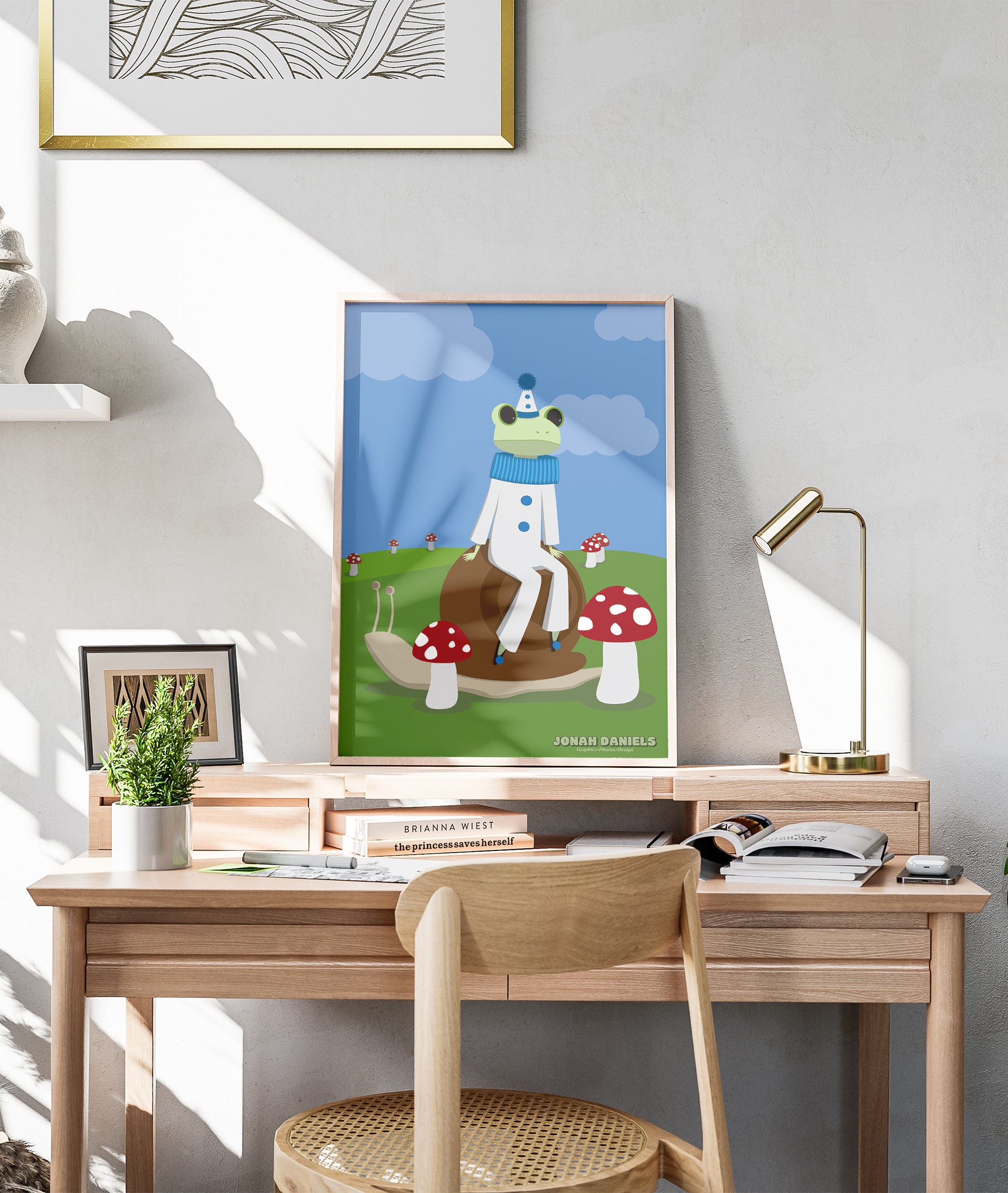 Clowns That Hop Poster - Frog Art Poster - Etsy