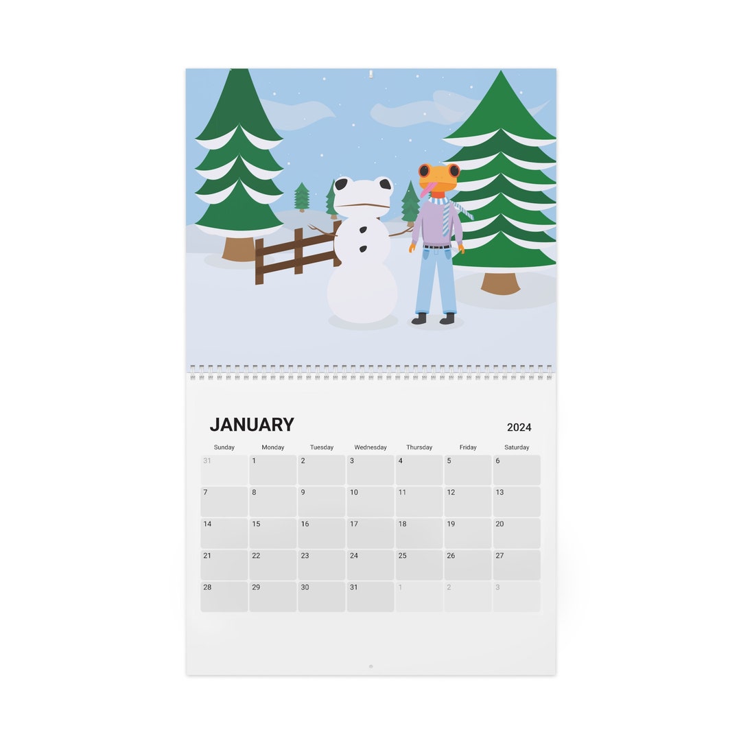 Year of the Frog Calendar (2024) - Etsy