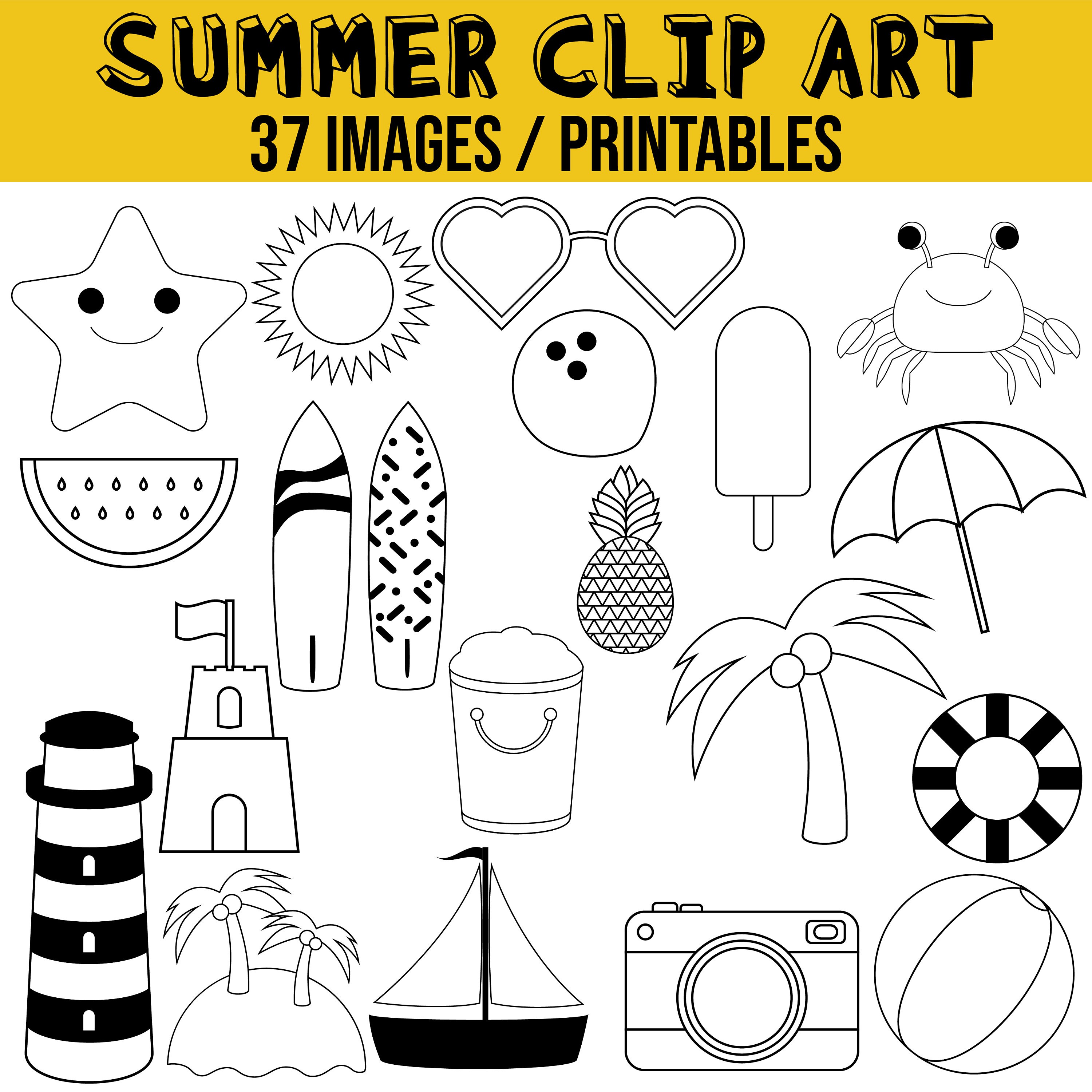 Summer Clip Art - 31 Images / Printables - Classroom / Powerpoint ...