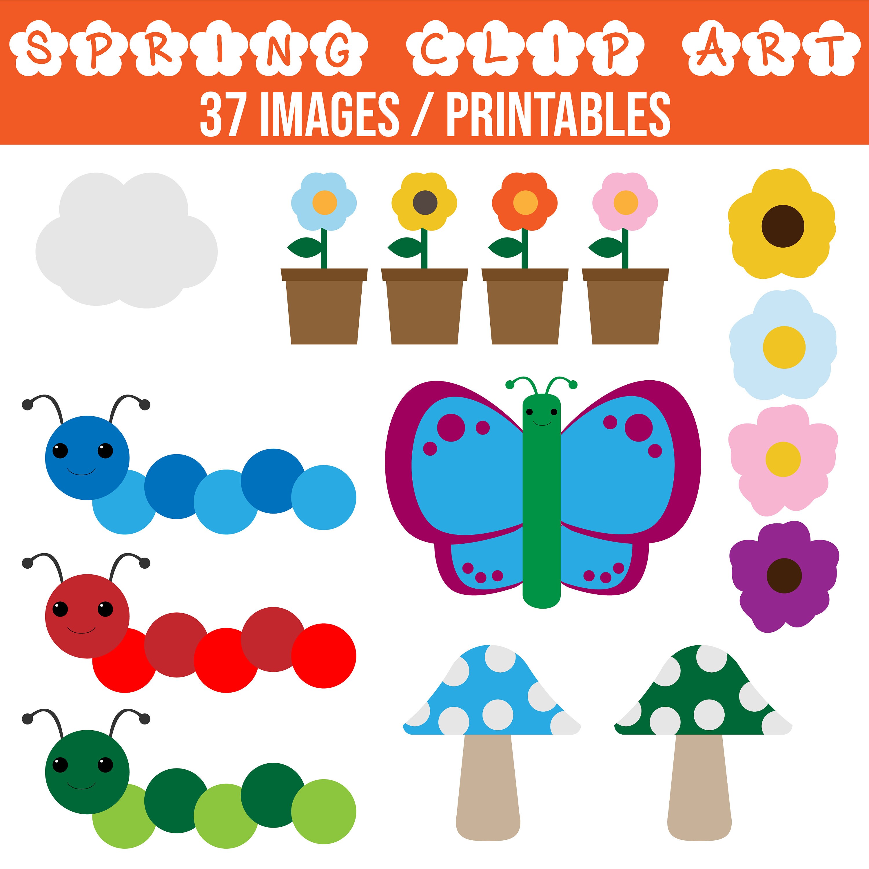 Spring Clip Art 37 Images / Printables Classroom / Powerpoint / Teacher ...