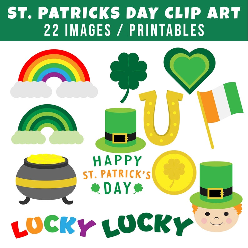 St Patrick's Day - Clip Art - 22 Images - Classroom / Powerpoint ...