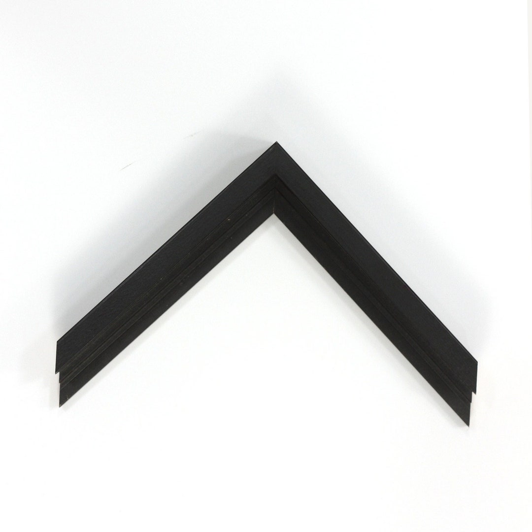 1" Deep Black Floater Frame - Wooden Floating Frames for Canvas ...