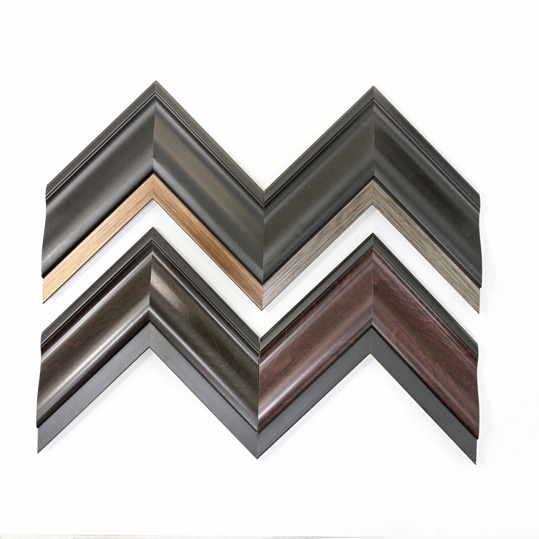 3-1/2" Dark Wood Frame - Custom-made Picture Frames - Etsy