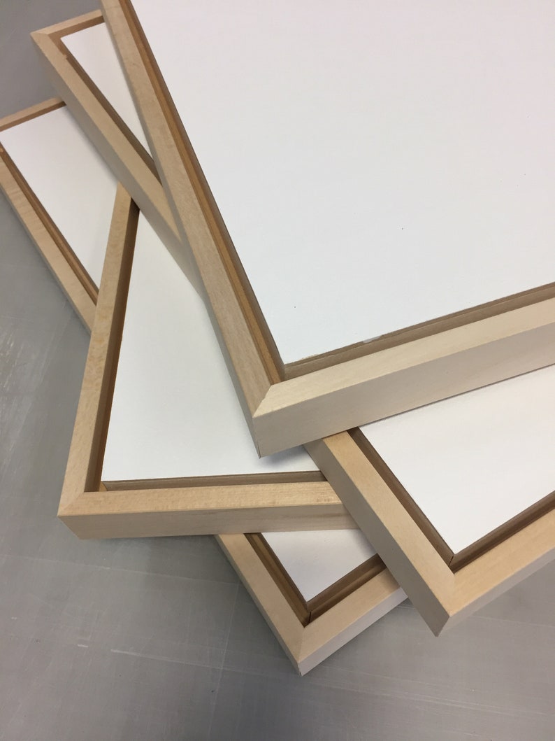 1 Inch Deep Natural Floater Frames Wooden Floating Frames - Etsy