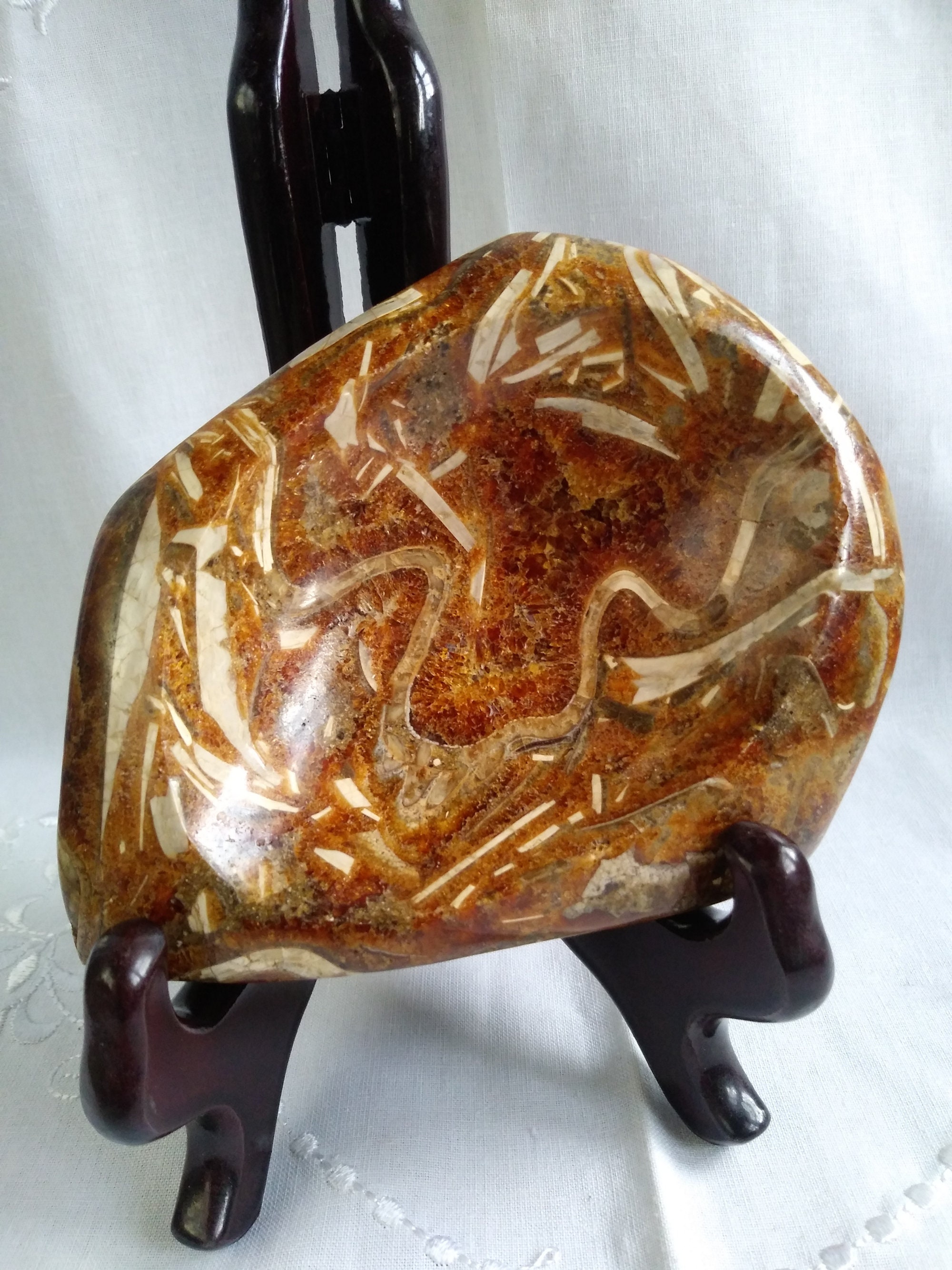 Elephant Skin Jasper Paperweight, Stone Soap Dish, Minerals and Fossils ...