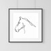 Horse Line Art Drawing Prints Set of 3 Horse Line Wall Art - Etsy