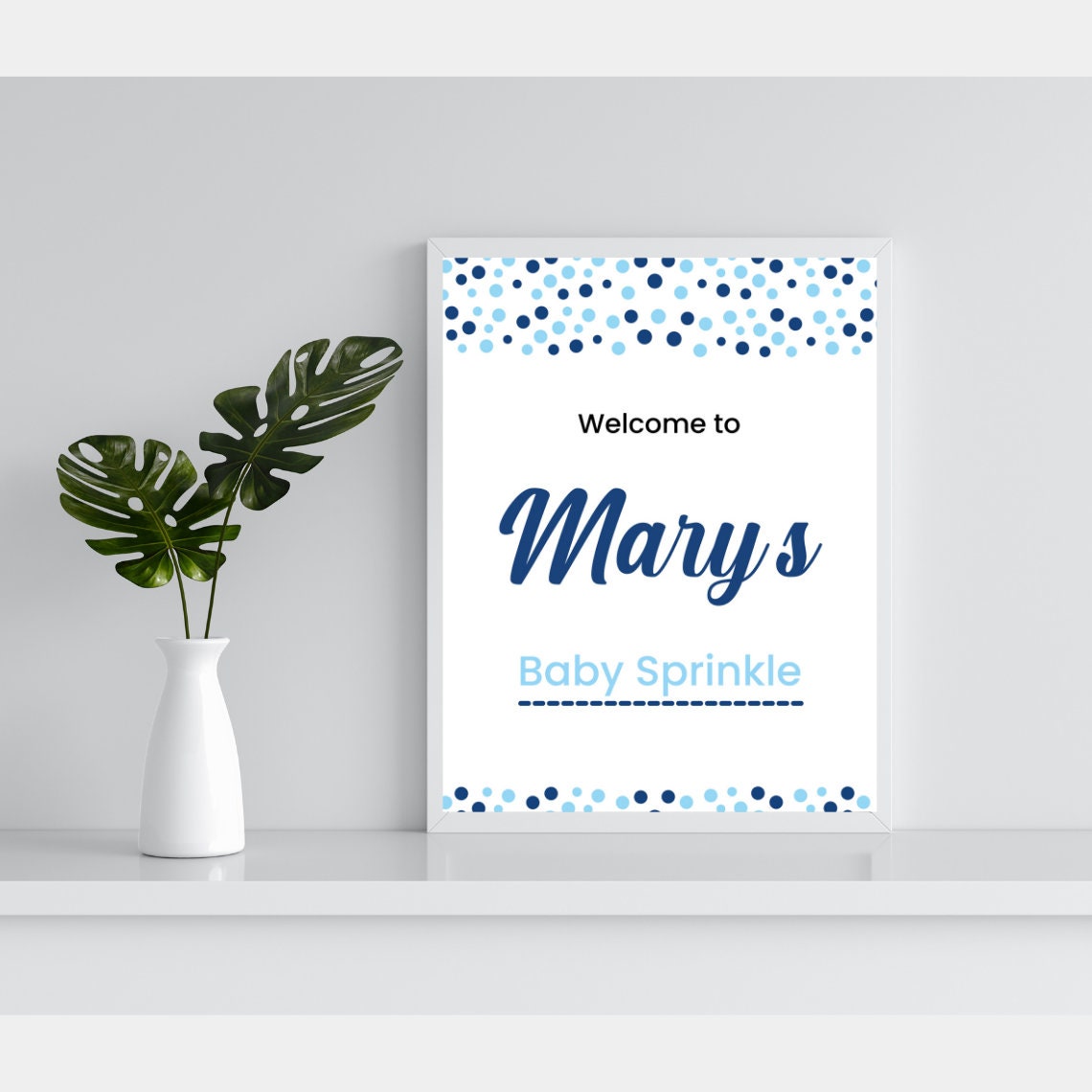 Baby Sprinkle Welcome Sign Boy Baby Sprinkle Sign Glitter Baby Sprinkle ...