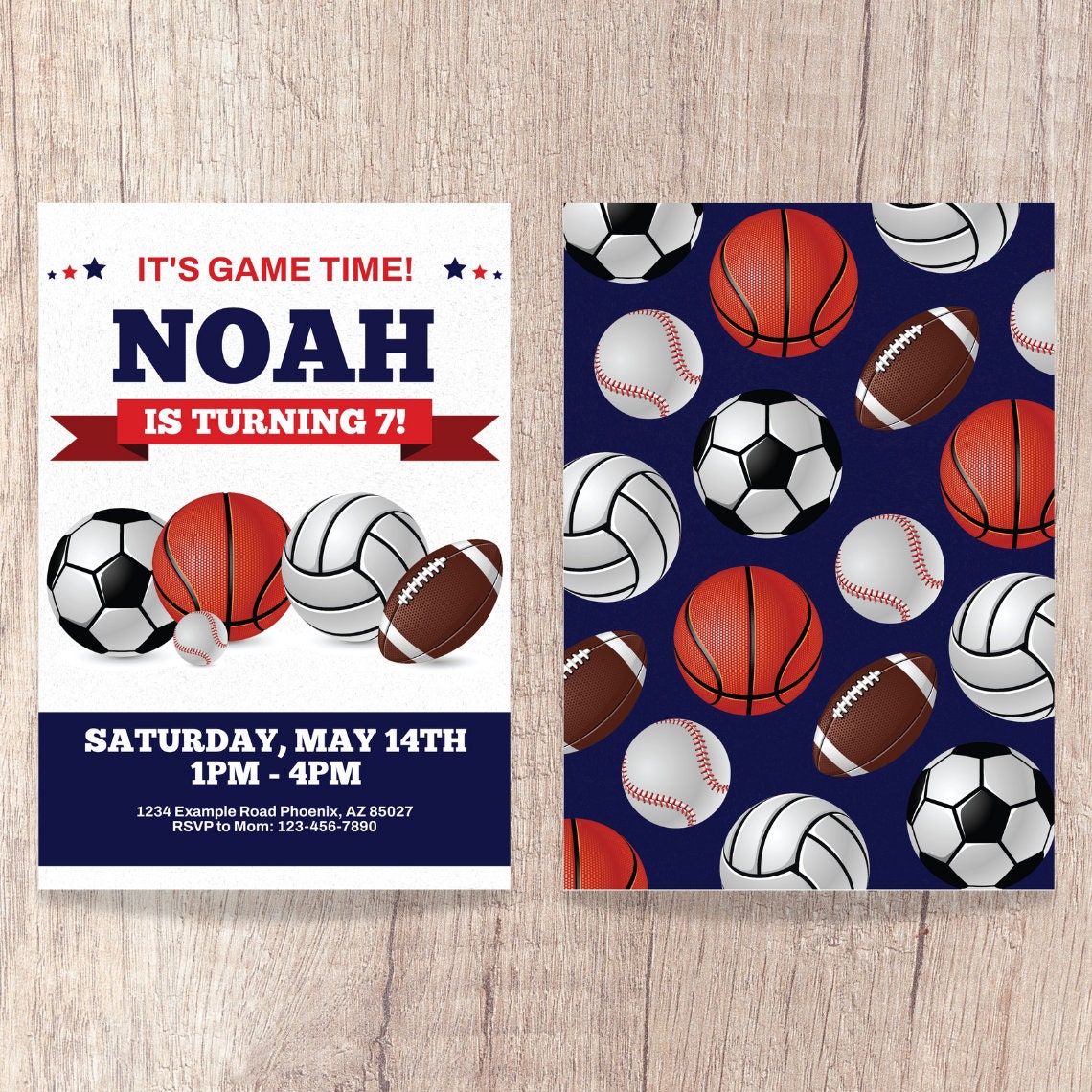 Editable Sports Invitation Sports Birthday Invitation Athlete Birthday ...