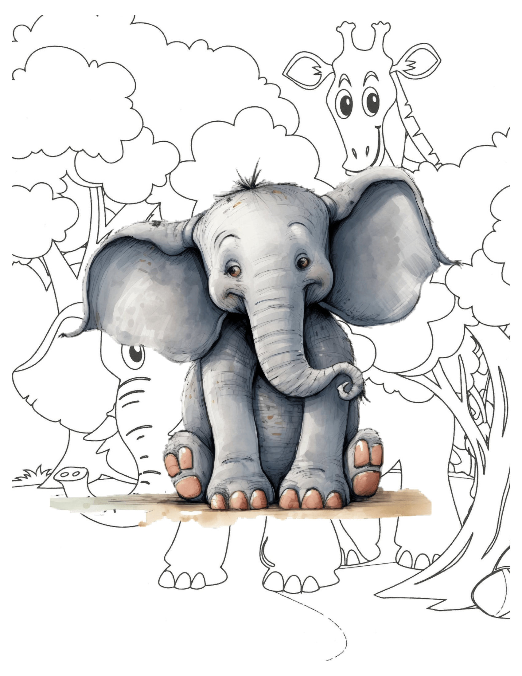 Safari Animal Wall Art, Personalized Nursery Decor, Children's Room ...