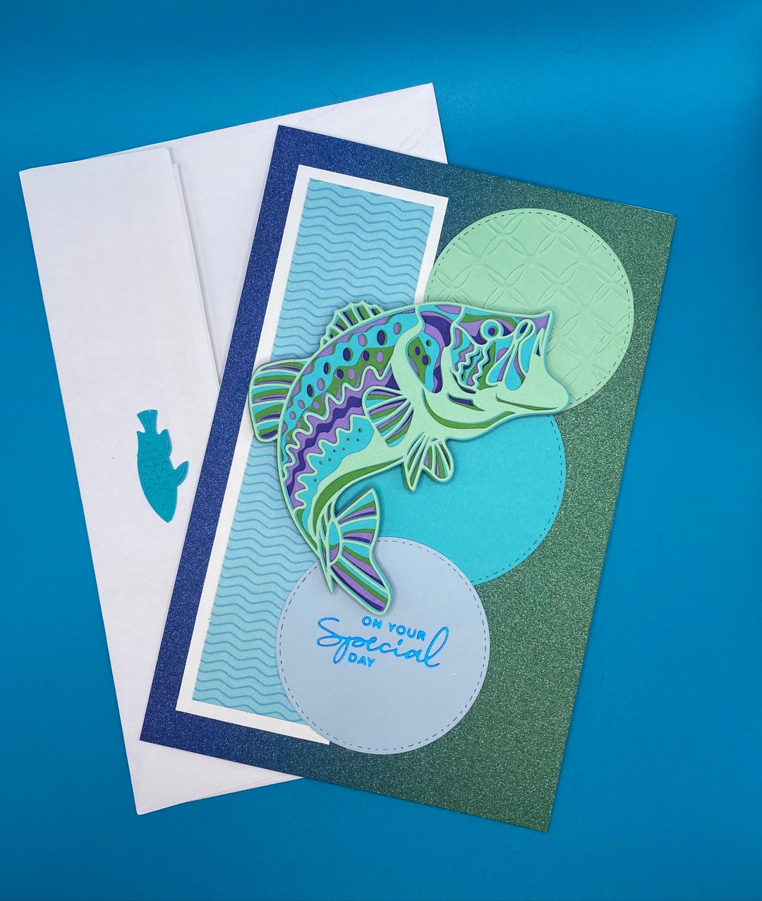 Fishing Greeting Card, Customizable Card, Thank You, Get Well, Thinking ...