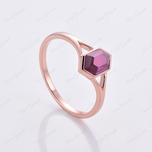 Ruby Ring Vintage Bezel Setting Ruby Ring Solid 14k Yellow Gold Ring Solitaire Ring Unique ...