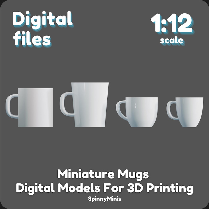 3d Tea Cup Set - Etsy