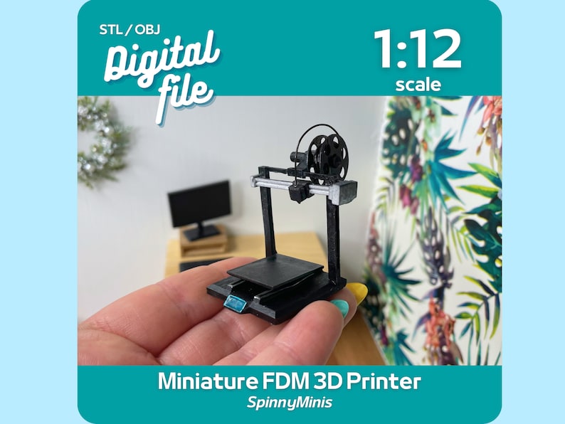 Digital Files Miniature FDM 3D Printer Kit Models for 3D Printing STL ...