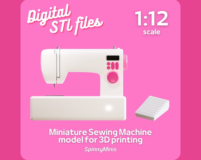 Miniature Sewing Machine STL File - Etsy