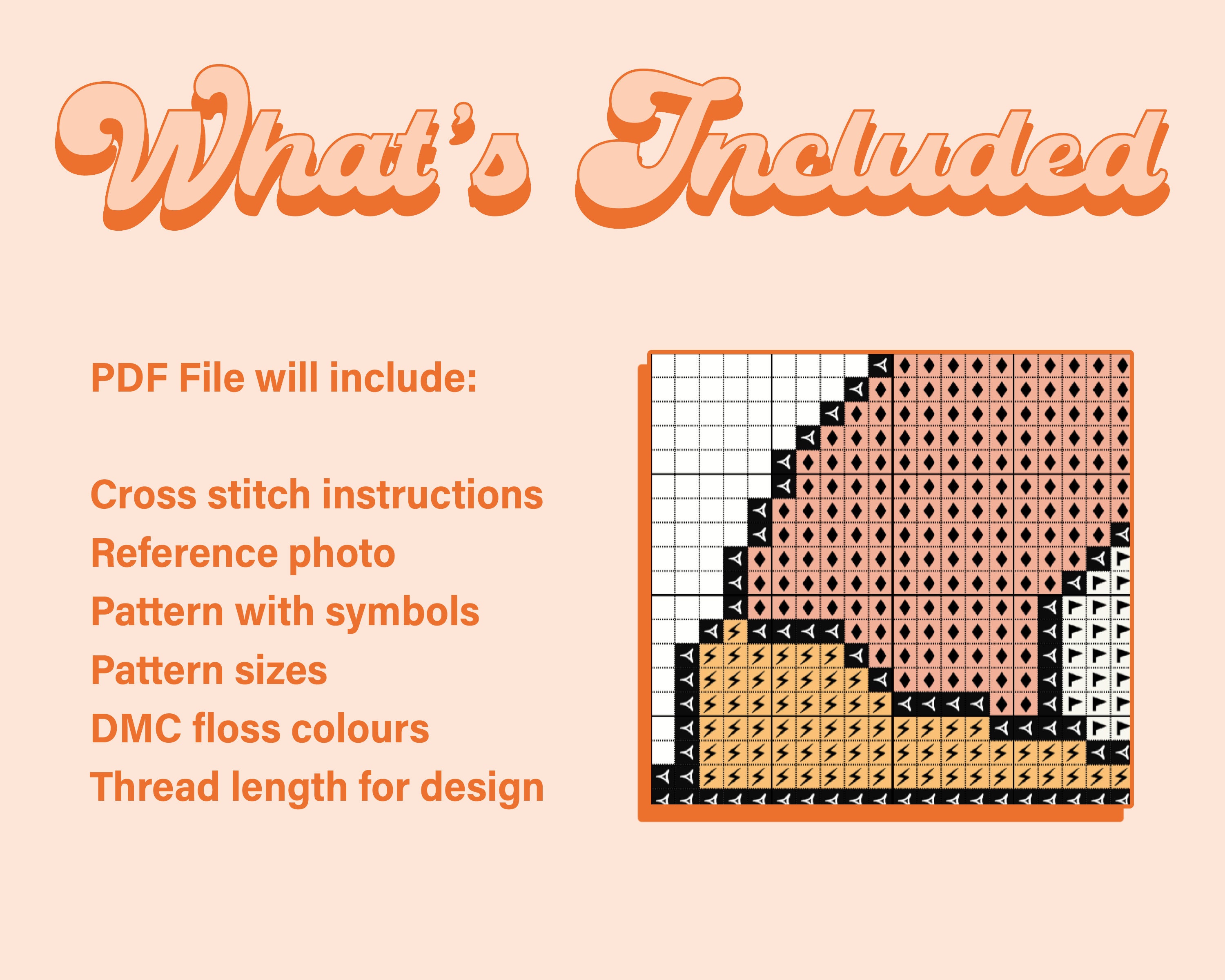 Mountain Cross Stitch PDF Pattern, Boho Cross Stitch Pattern PDF ...