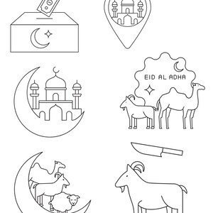 Eid Al-adha Coloring Pages - Etsy