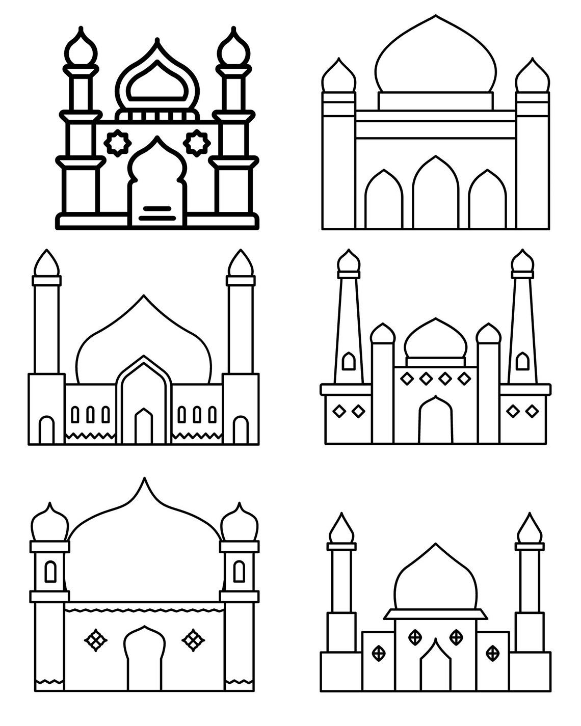 Eid and Ramadan Coloring Pages - Etsy