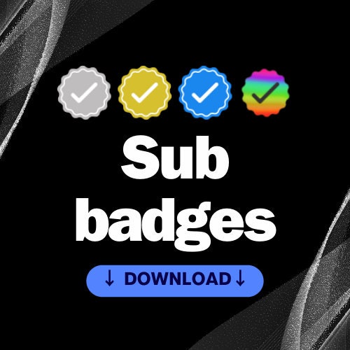 Sub Badges for Twitch Streamers - Etsy