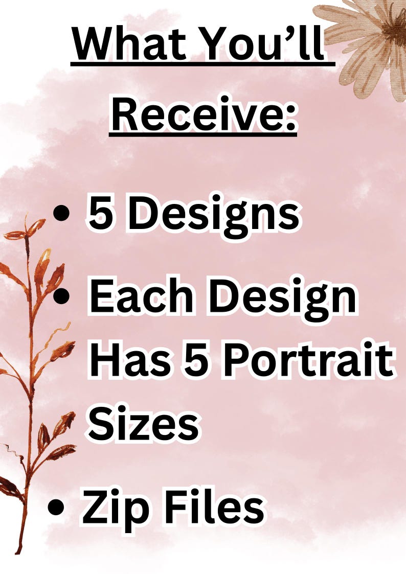 Positive Words Printable Wall Art: Uplifting Quotes, Unique Designs ...