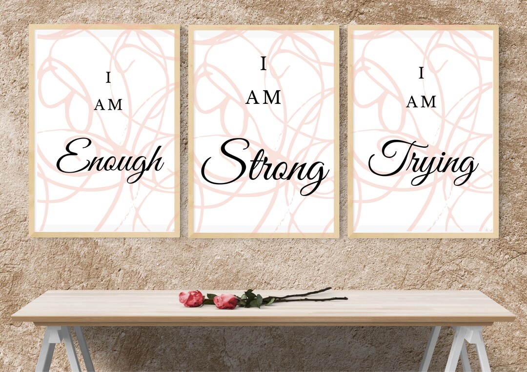 Printable Inspirational I AM Wall Art - Etsy