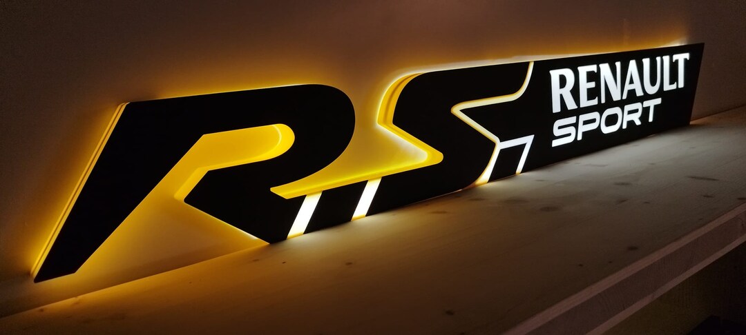 Logotipo deportivo luminoso de Renault. - Etsy España