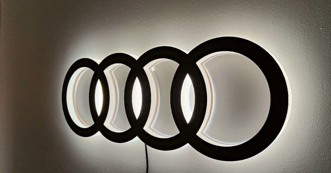 AUDI Illuminated Logo - Etsy